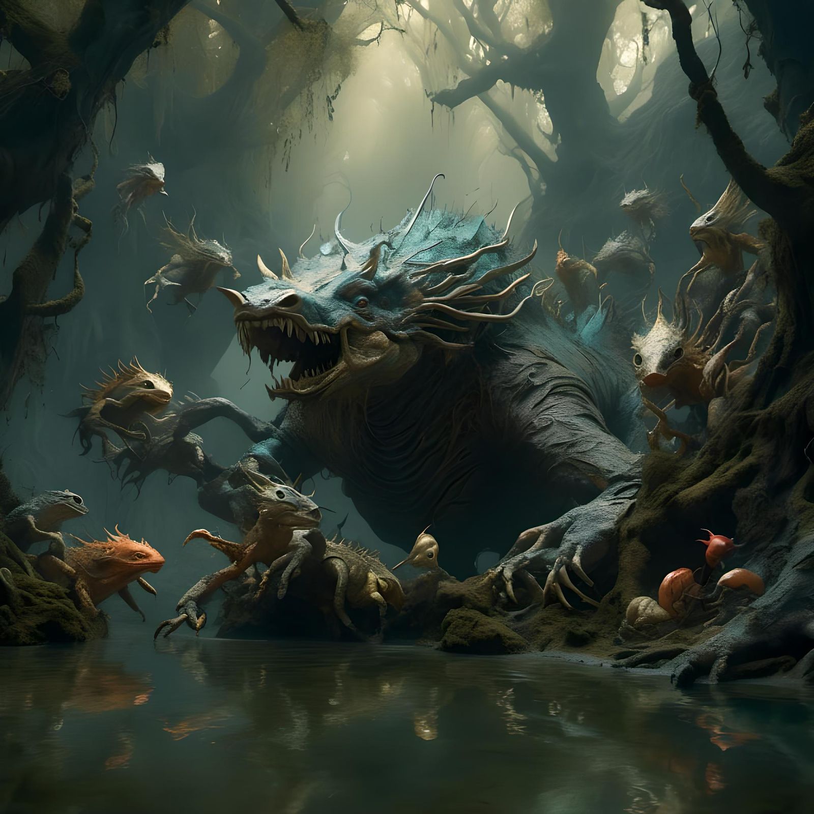 The Rabid Dork Monster - AI Generated Artwork - NightCafe Creator