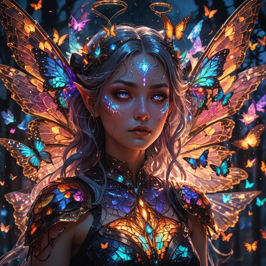 Lumiel- daughter of the shadows - AI Generated Artwork - NightCafe Creator