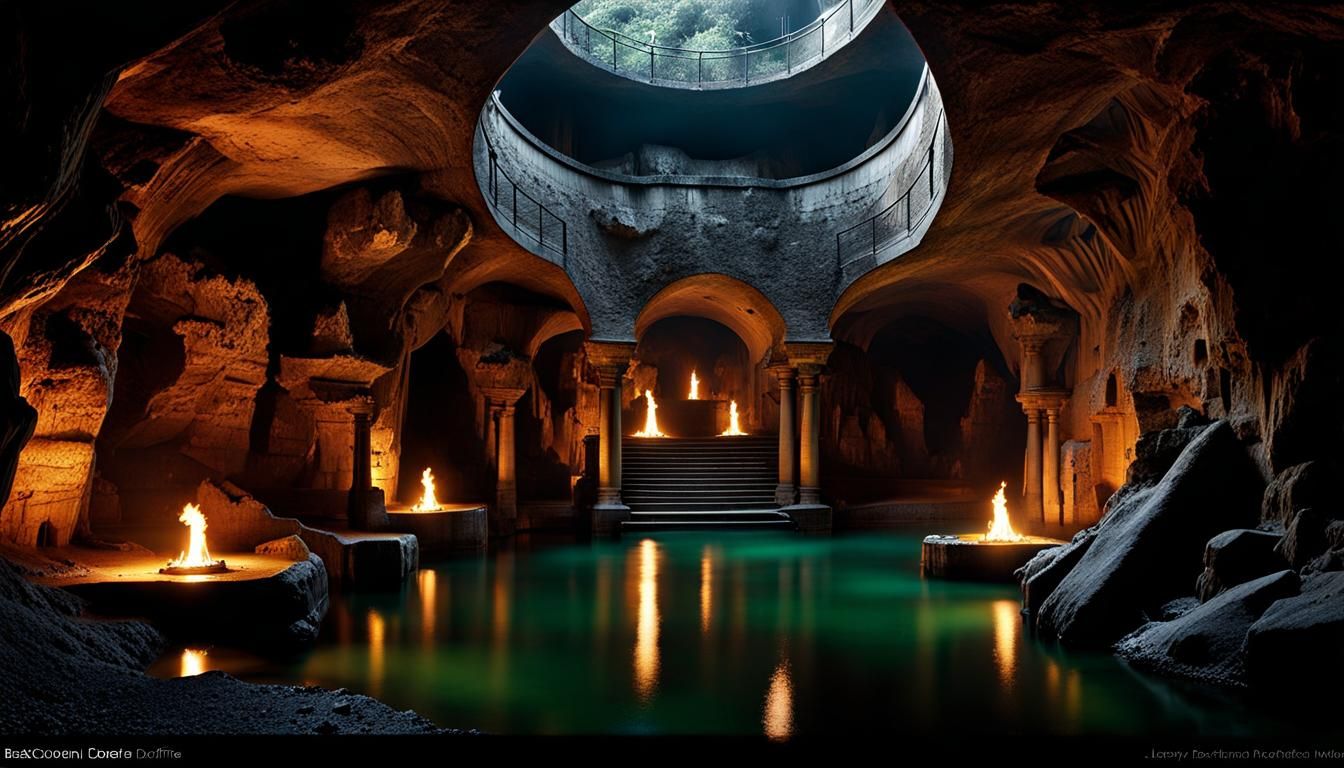 underground cavern - AI Generated Artwork - NightCafe Creator