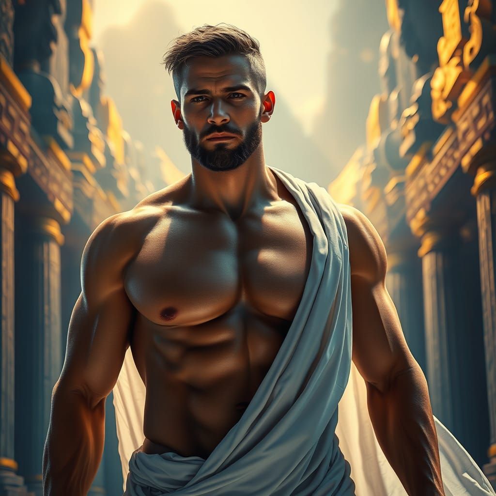 Beefcake Toga - Muscular Athlete Reveals Toned Physique in A...