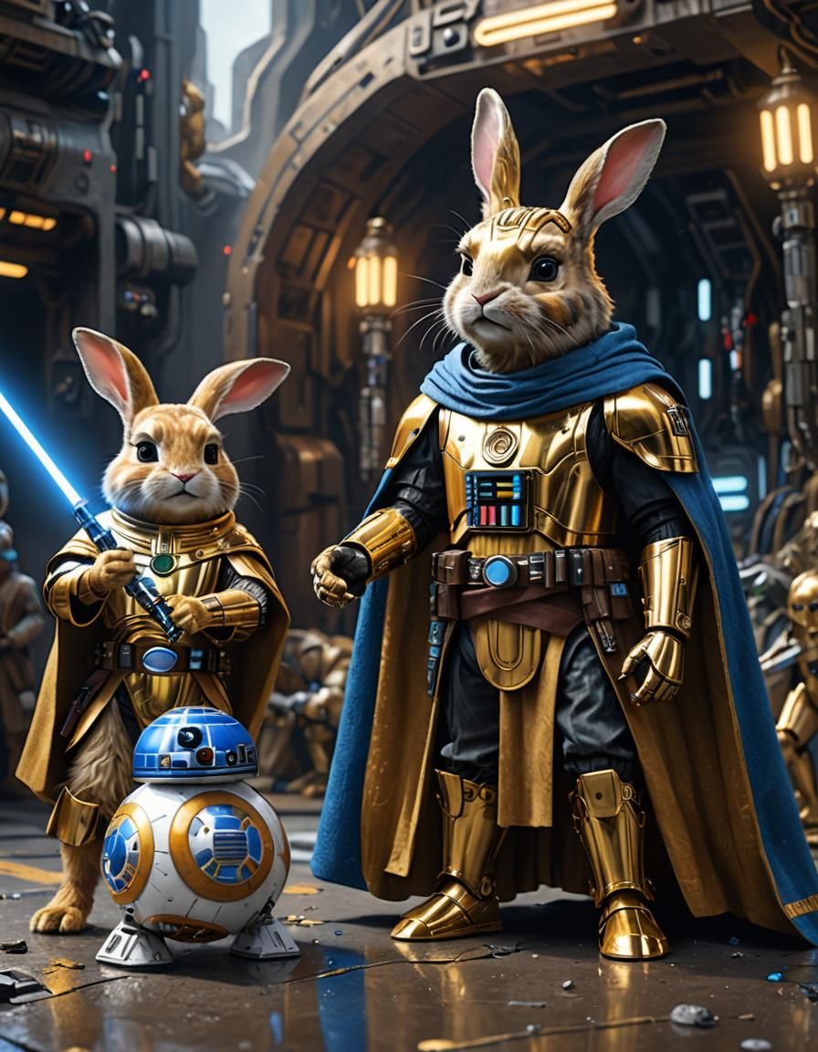 Star Wars rabbits - AI Generated Artwork - NightCafe Creator