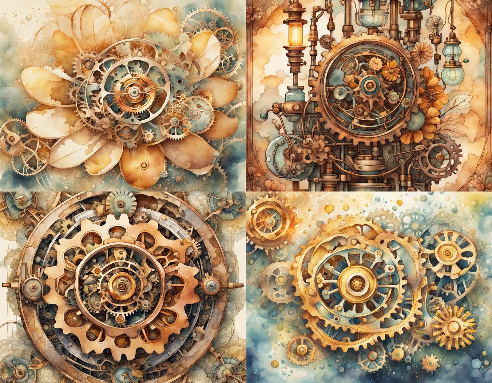 Mechanic - Beautiful Mechanical Flower Circuit Diagram in Wa...