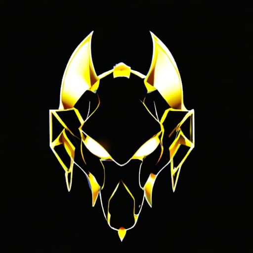 black and gold ears alpha demon wolf ava - AI Generated Artwork ...