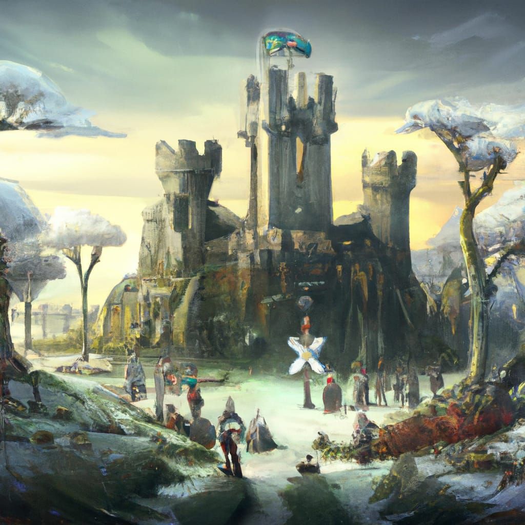 Medieval Battlefield Base 🏰🏕️ - AI Generated Artwork - NightCafe Creator