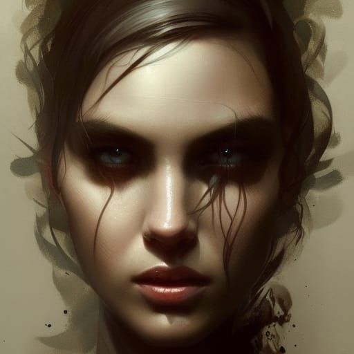 dark featureless shadow wrapping its arms around a woman. - AI ...