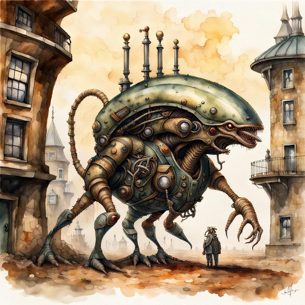 Everywhere alien creatures .. - AI Generated Artwork - NightCafe Creator