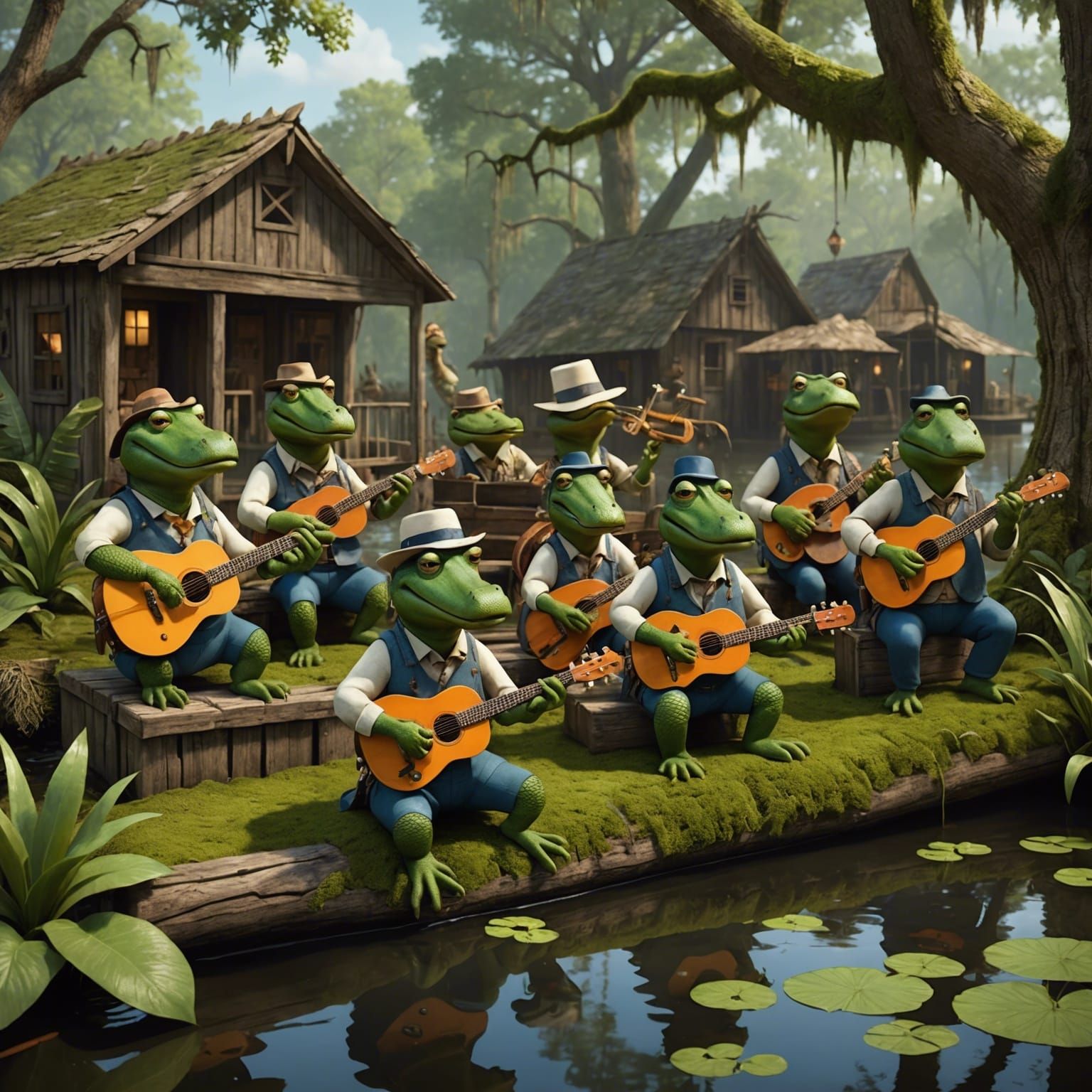 Cajun band - AI Generated Artwork - NightCafe Creator