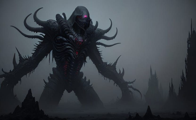 The demon of stagnation, a colossus of eerie elegance, looms large over ...