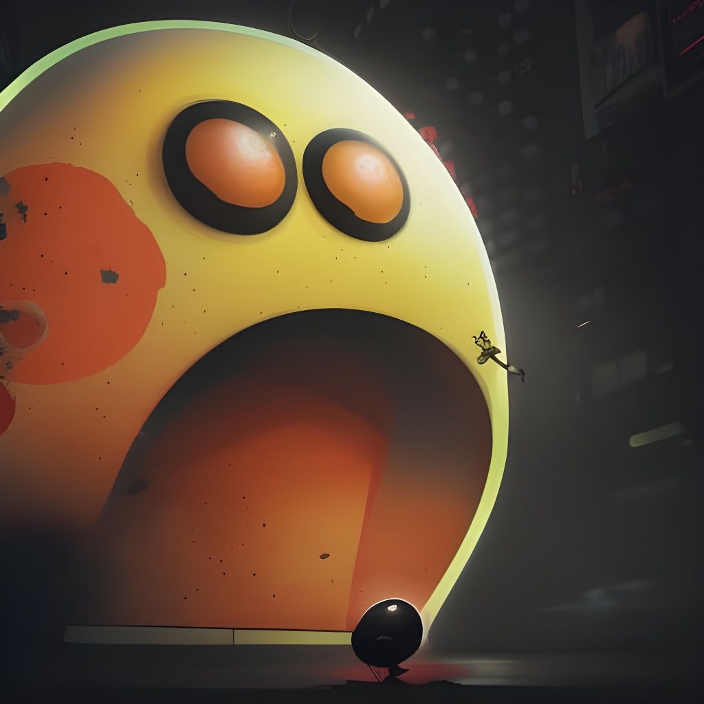 Jaw Drop Pac-Man - AI Generated Artwork - NightCafe Creator