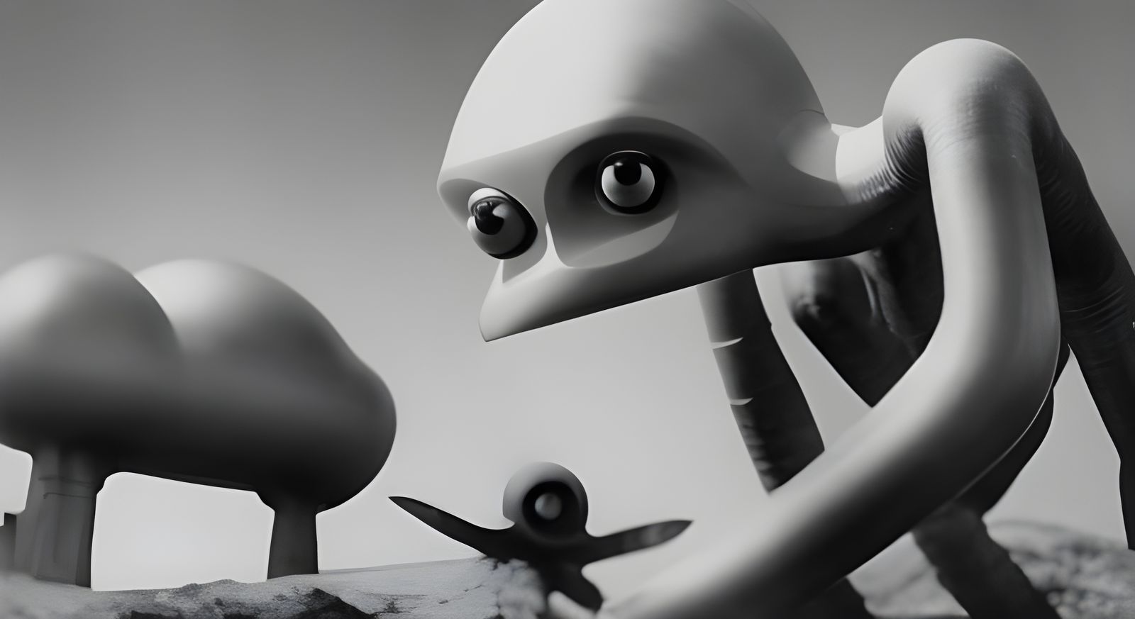 The creature with the atomic brain looked like something out of a 1950s ...