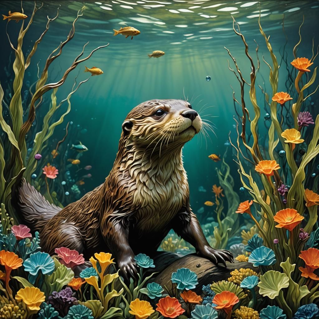Otter time - AI Generated Artwork - NightCafe Creator