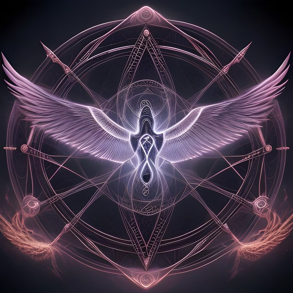 Angels Fallen Geometry - AI Generated Artwork - NightCafe Creator