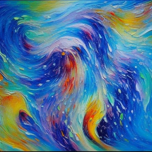 Falling into a swirling void - AI Generated Artwork - NightCafe Creator