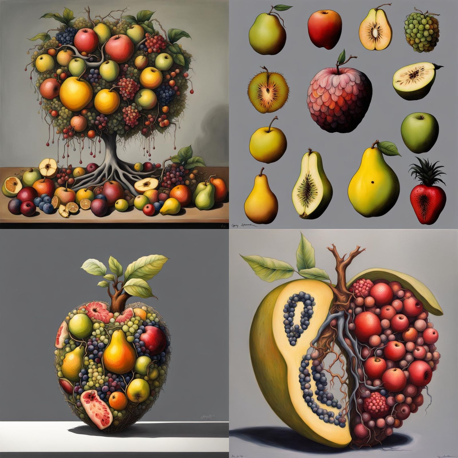 living sentient fruit by artist "Gray's Anatomy" - AI Generated Artwork ...