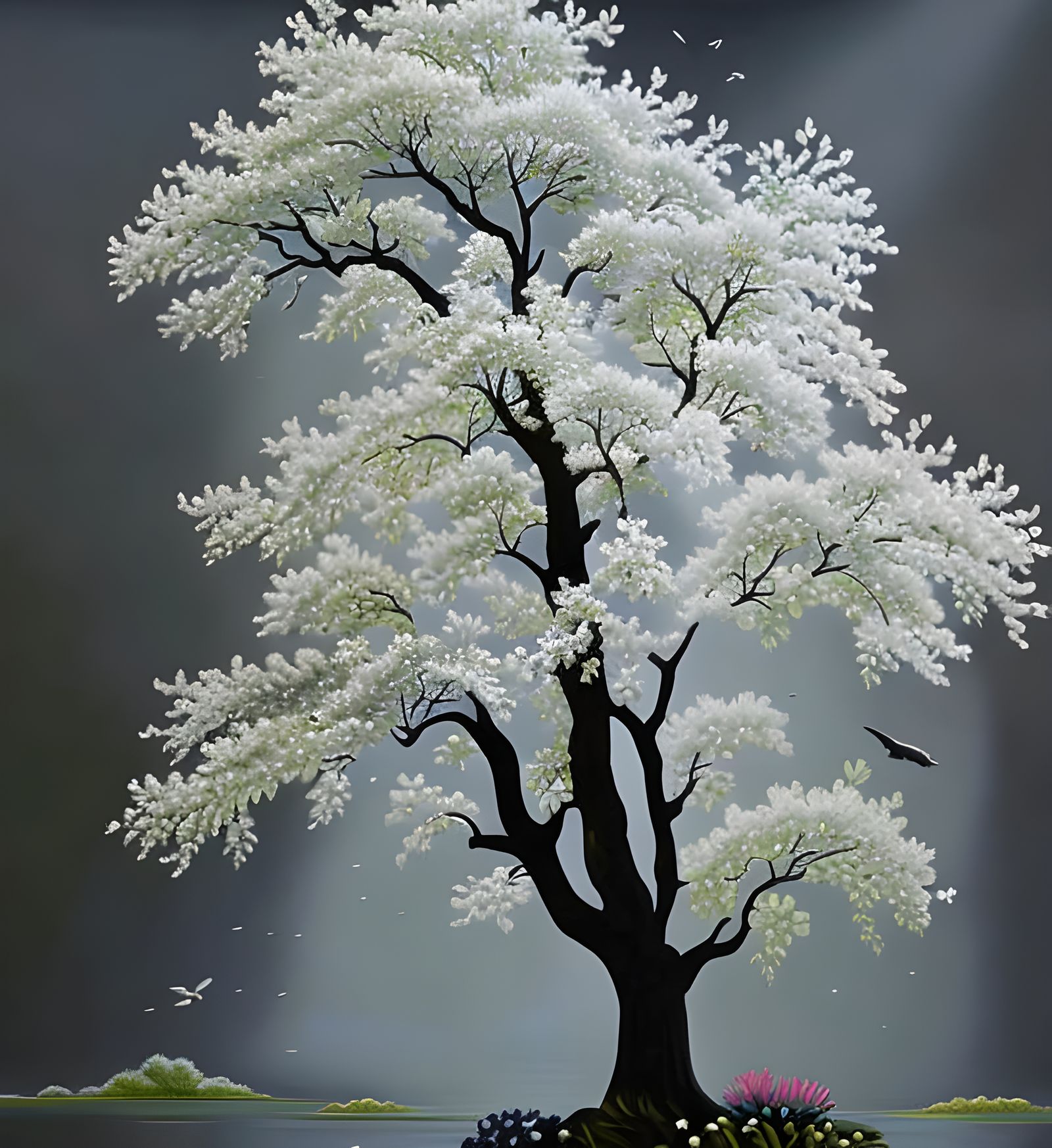 White Tree - AI Generated Artwork - NightCafe Creator
