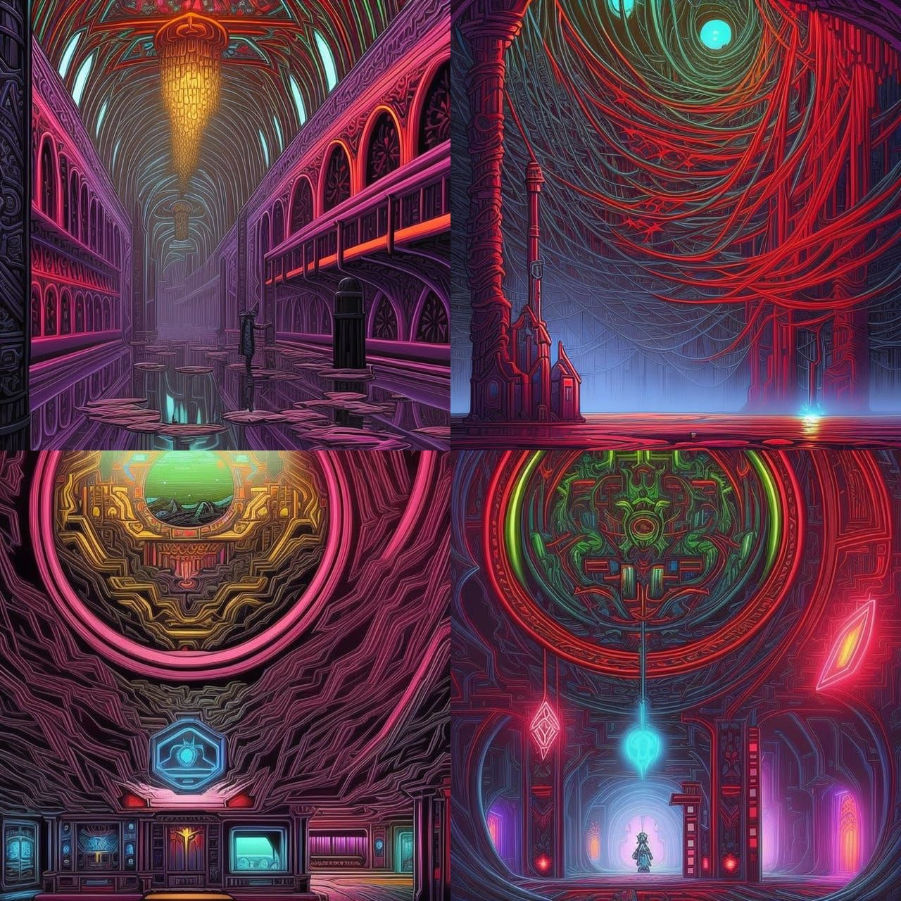 Neon Illustration by Dan Mumford, UV-Luminescence dark, bioluminescence ...