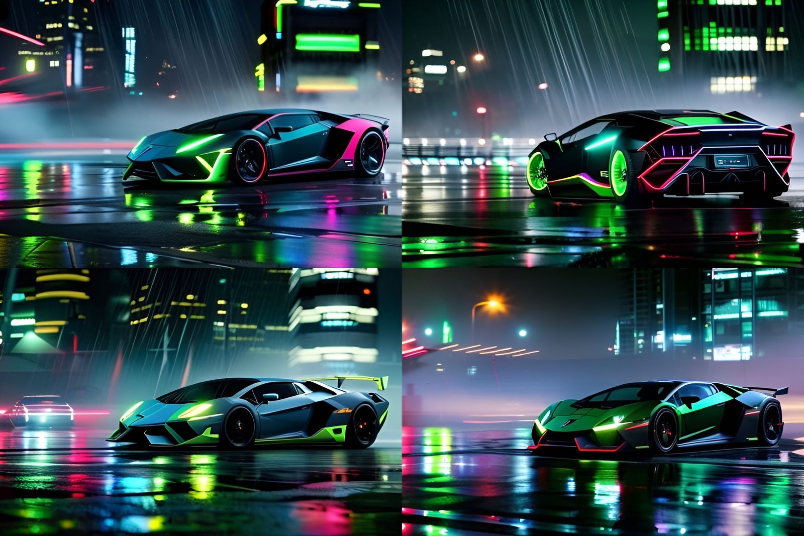 Neon Urban 3 - AI Generated Artwork - NightCafe Creator