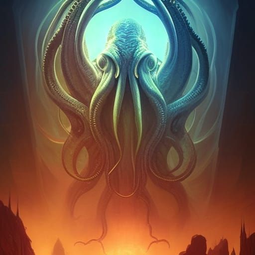 Beware of the cthulhu - AI Generated Artwork - NightCafe Creator