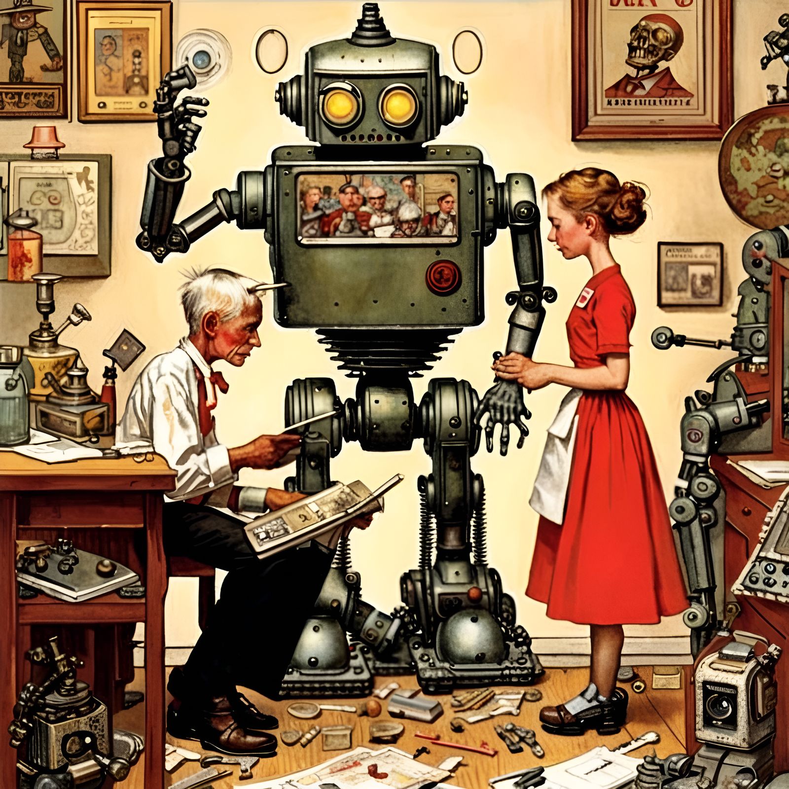 Cover of The Saturday Evening Post Magazine Robot Edition - AI ...
