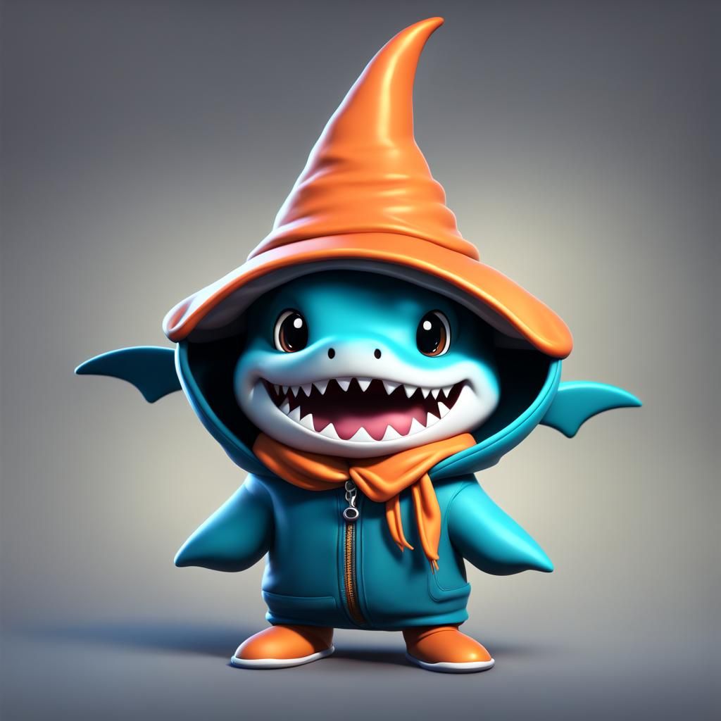 your a wizard sharky - AI Generated Artwork - NightCafe Creator
