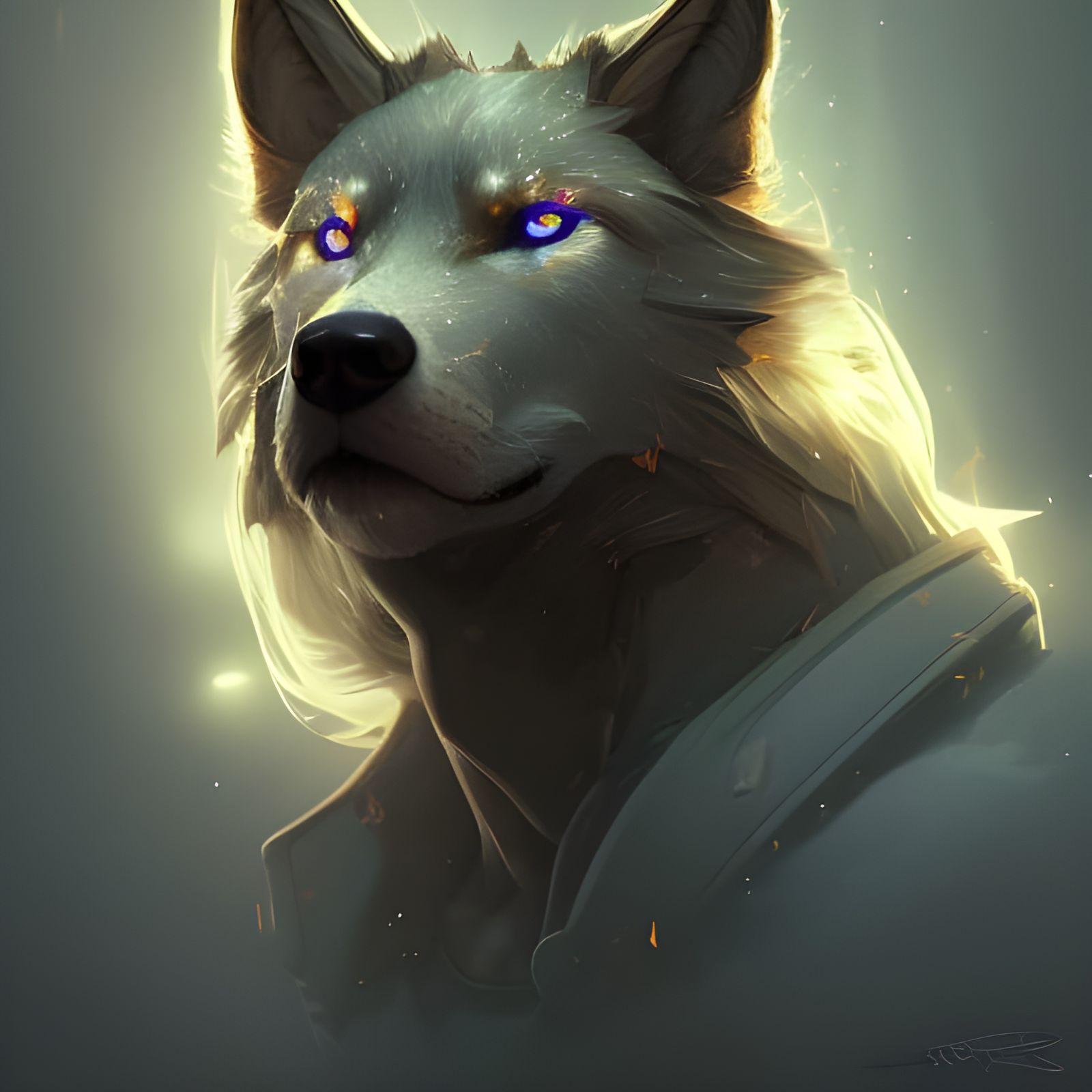 Cyber Wolf 4 - AI Generated Artwork - NightCafe Creator