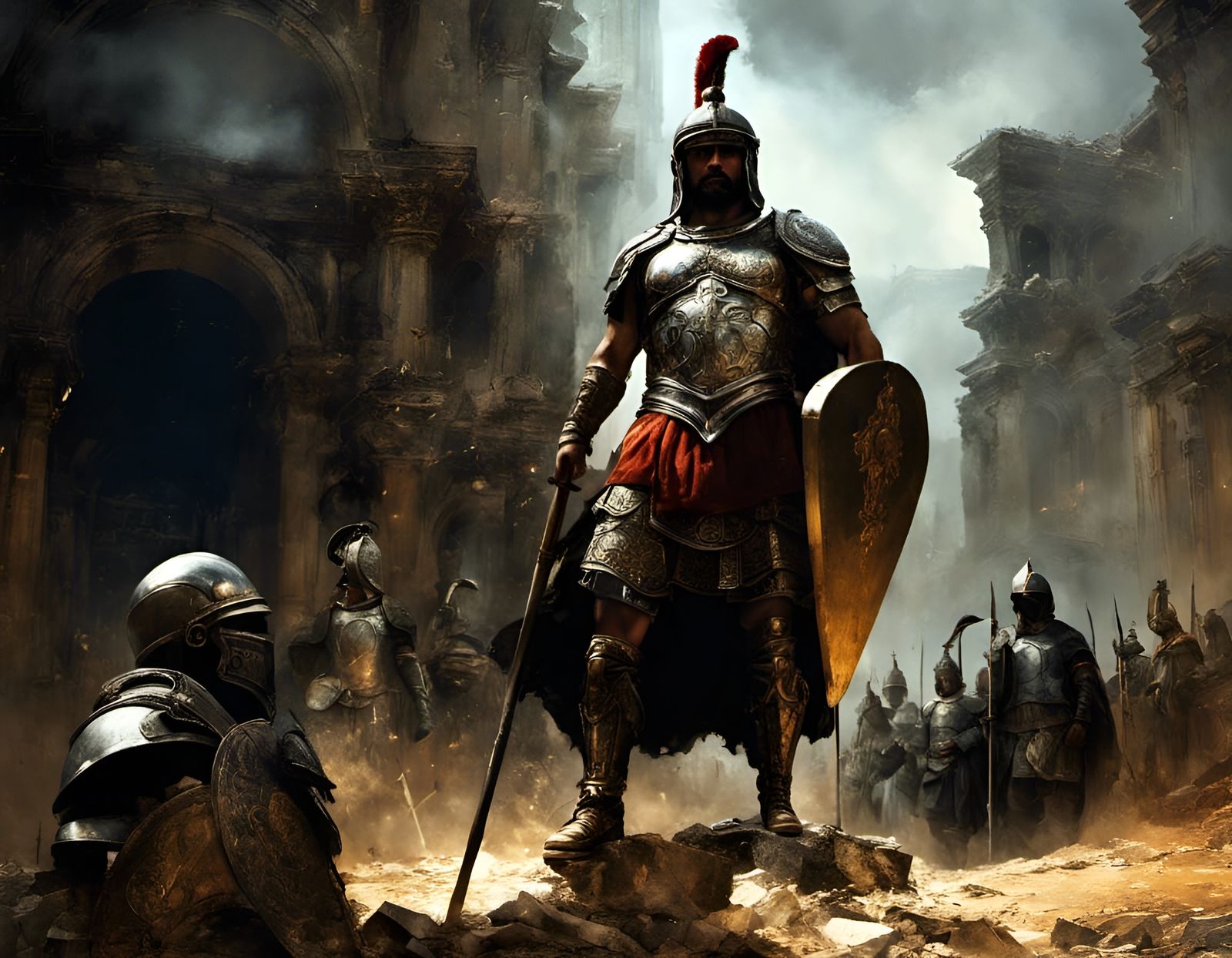 Ares the God of War with Tropaion - AI Generated Artwork - NightCafe ...