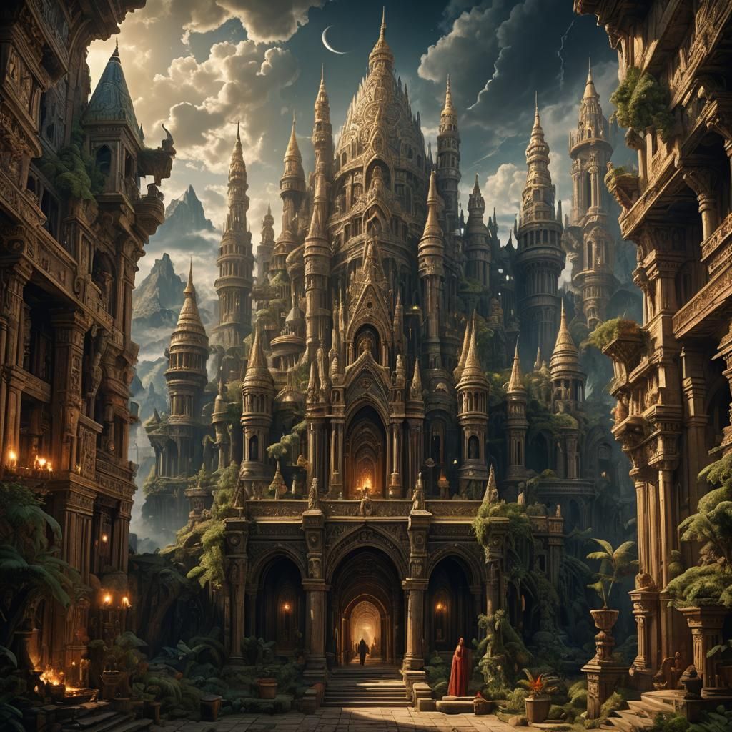 Esoteric sacred art Epic cinematic brilliant stunning intricate ...