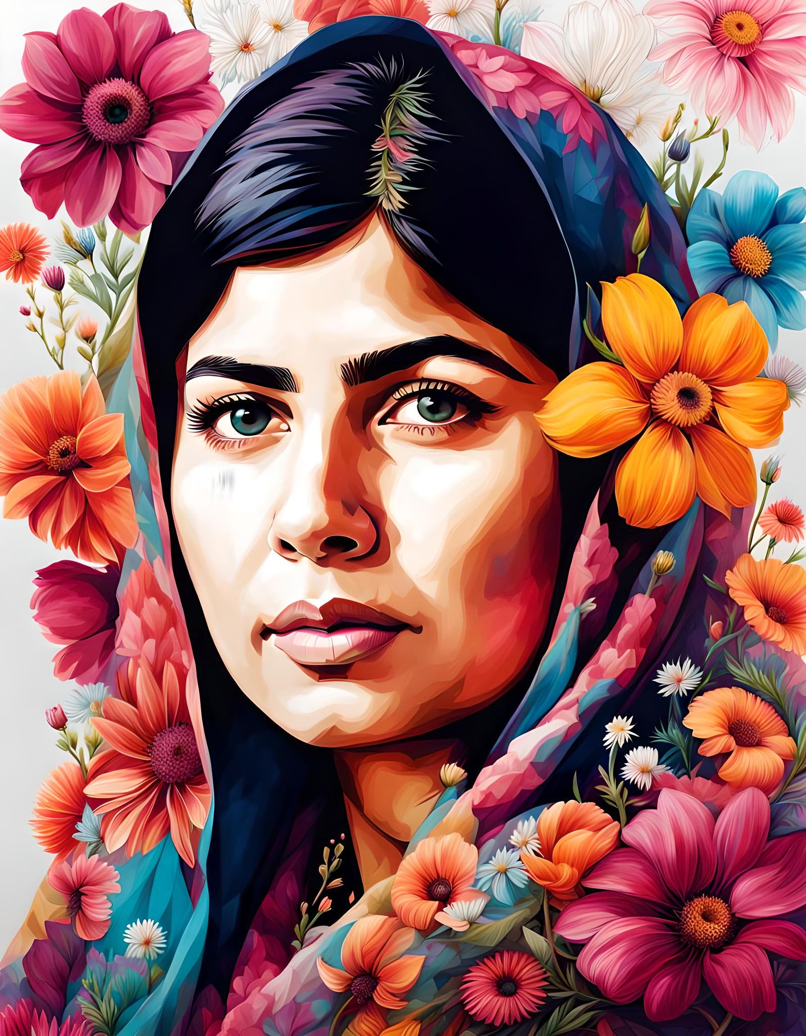 - Malala Yousafzai - - AI Generated Artwork - NightCafe Creator