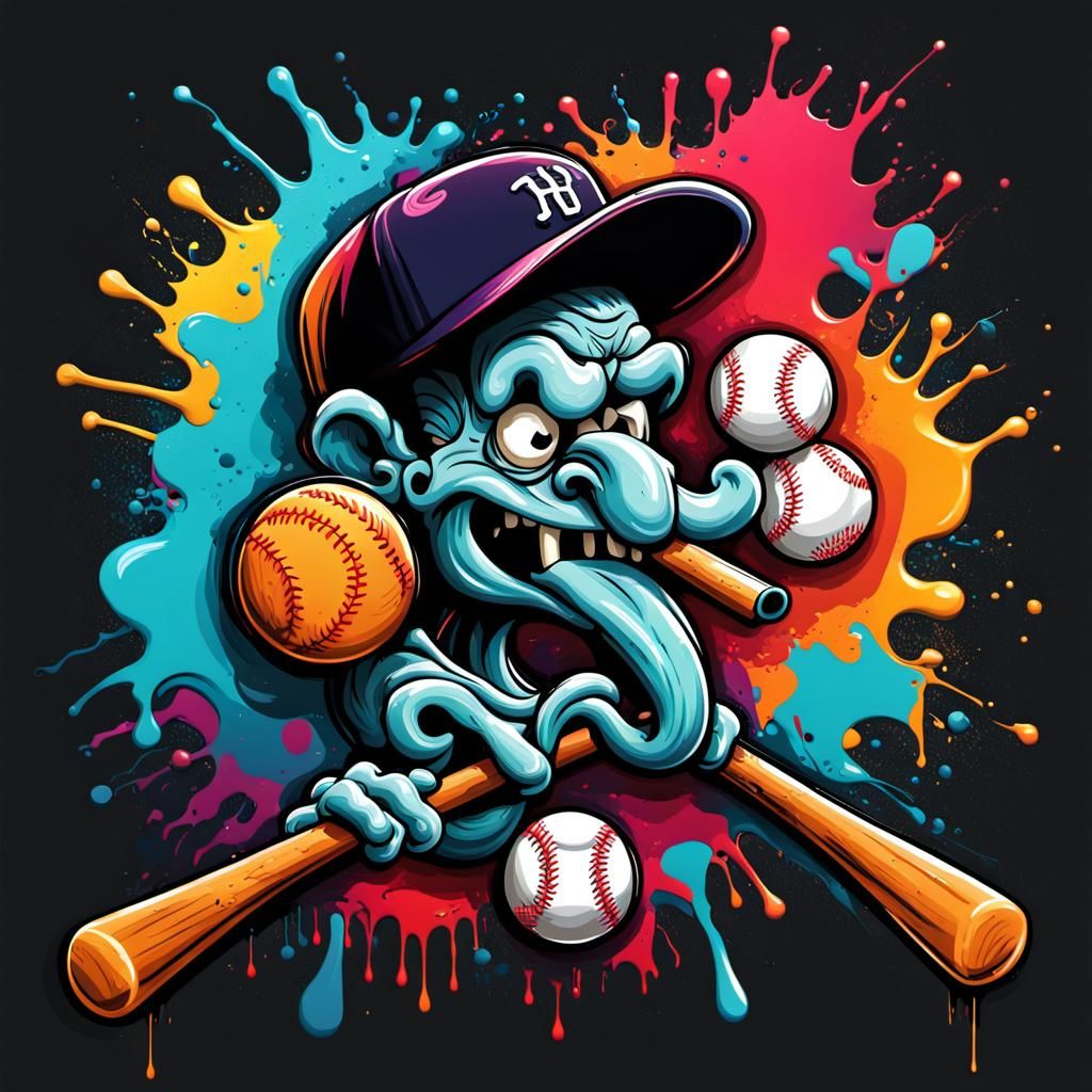 Baseball Logo - AI Generated Artwork - NightCafe Creator