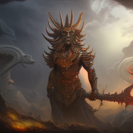 God of death and demons - Fantastical God of Death and Demon...