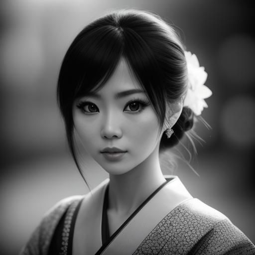 kabuki_actress (faceup) Professional photography, light bokeh, natural lighting, canon lens ...