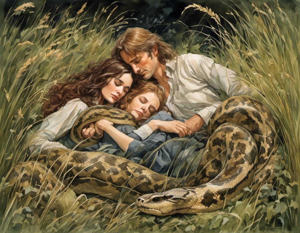 Cuddle Snake - AI Generated Artwork - NightCafe Creator