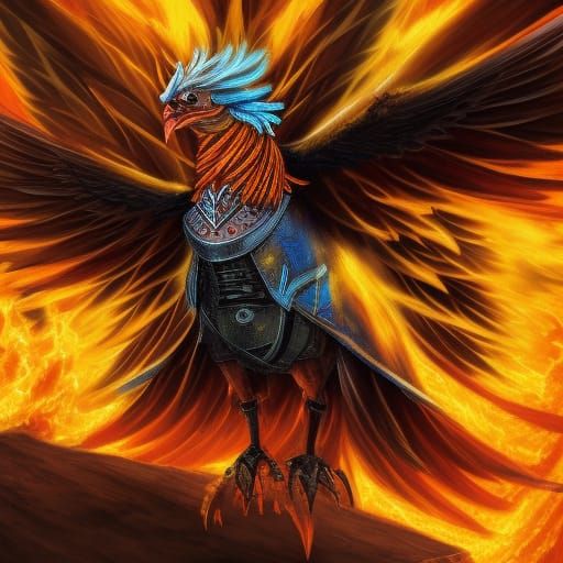 Battle Chicken - AI Generated Artwork - NightCafe Creator