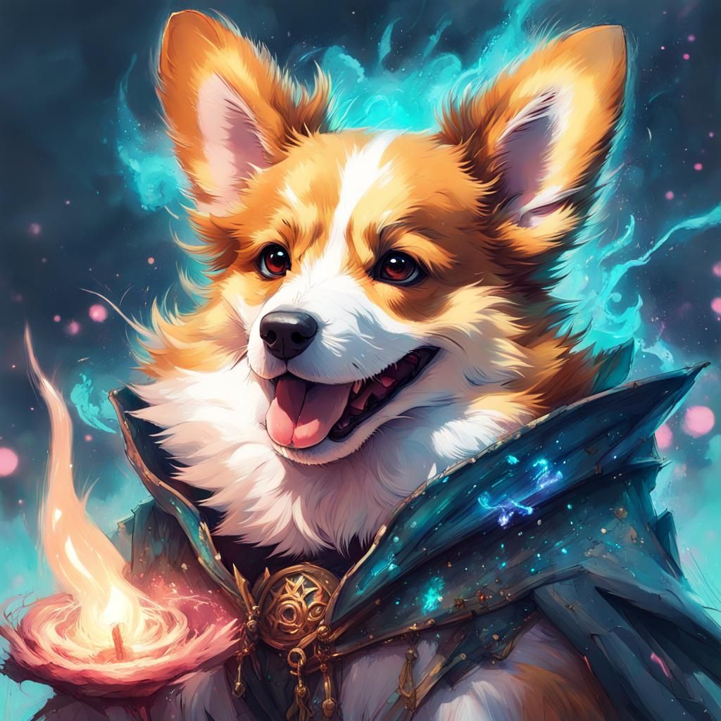 Magical Corgi - AI Generated Artwork - NightCafe Creator
