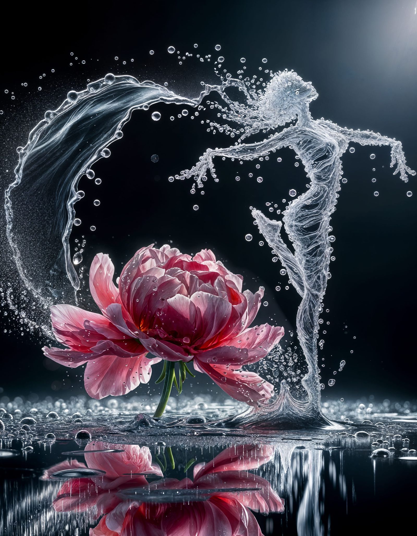 Dew drop's dancer- Daily challenge #732 - NightCafe Creator