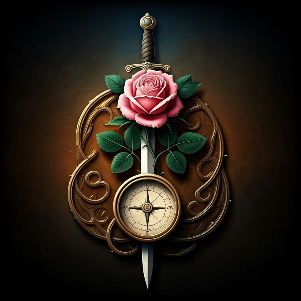 a medieval sigil - Medieval Sigil in Hyperrealistic Style D...