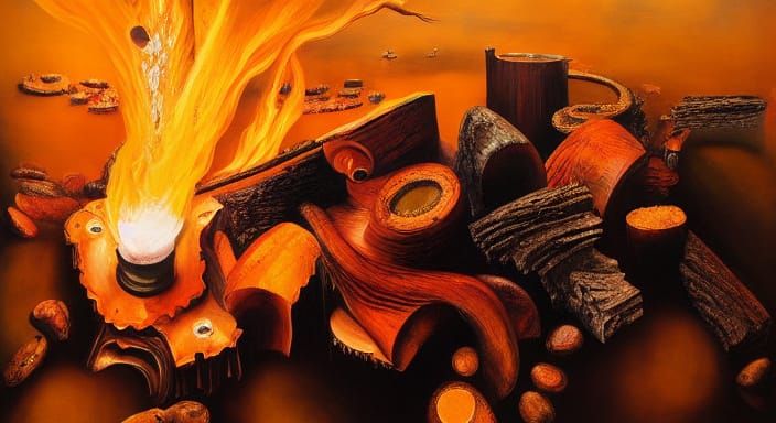 Enjoy the HS Collection: Session art theme: Burn peat after the logs give out.