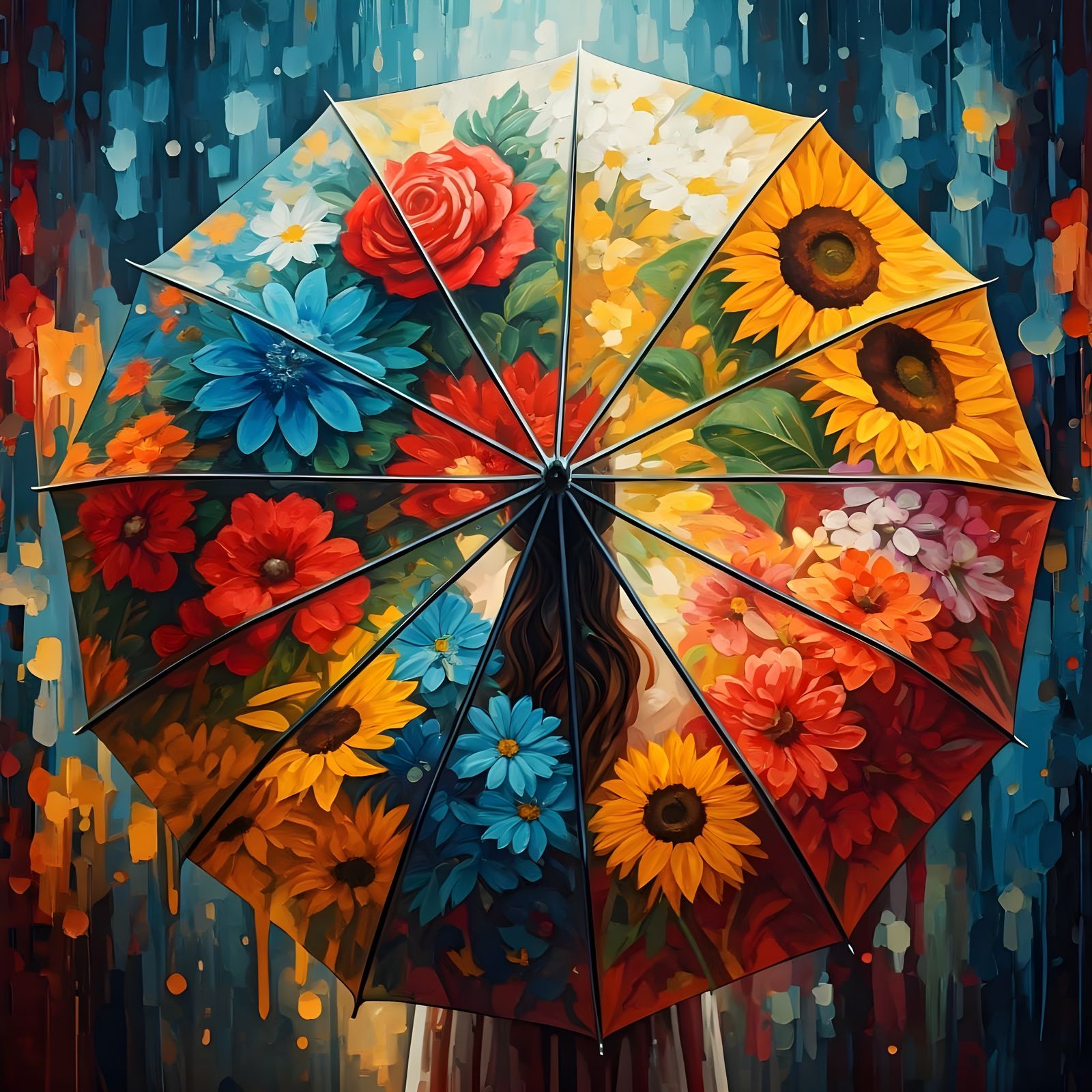 It's raining colors. - It's raining colors.