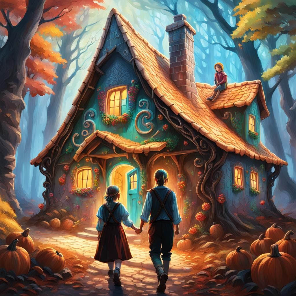 Hansel and Gretel - AI Generated Artwork - NightCafe Creator