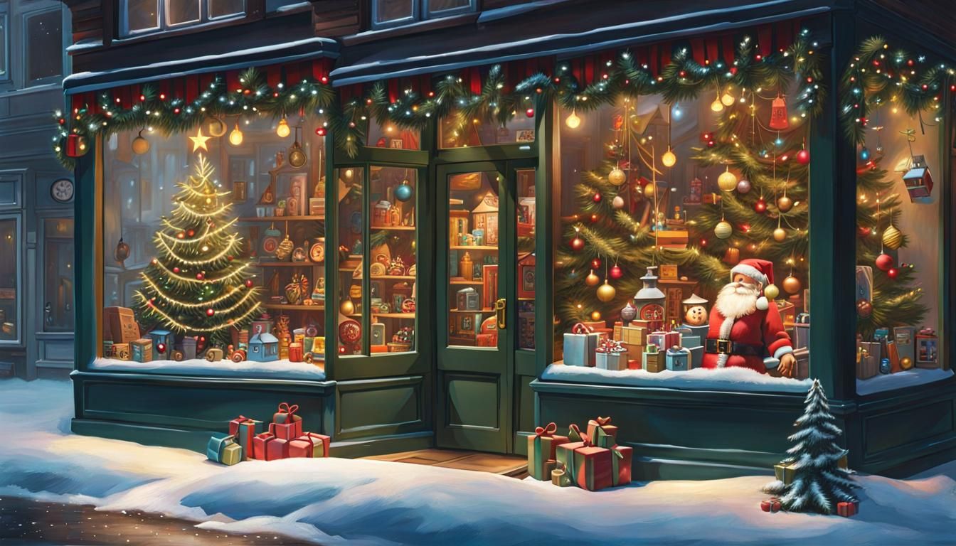 Toy Shop Window Display - AI Generated Artwork - NightCafe Creator