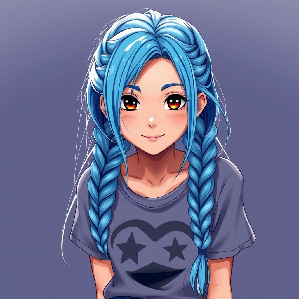 Miracle Scribe (2025 Ed.) - Gentle Anime Girl in Vibrant Fla...