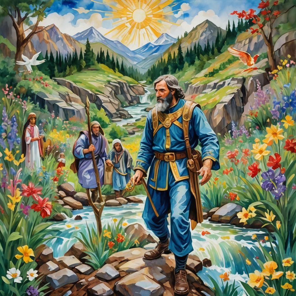 2 Timothy‬ ‭1‬:‭14‬ ‭NRSV‬‬ - AI Generated Artwork - NightCafe Creator