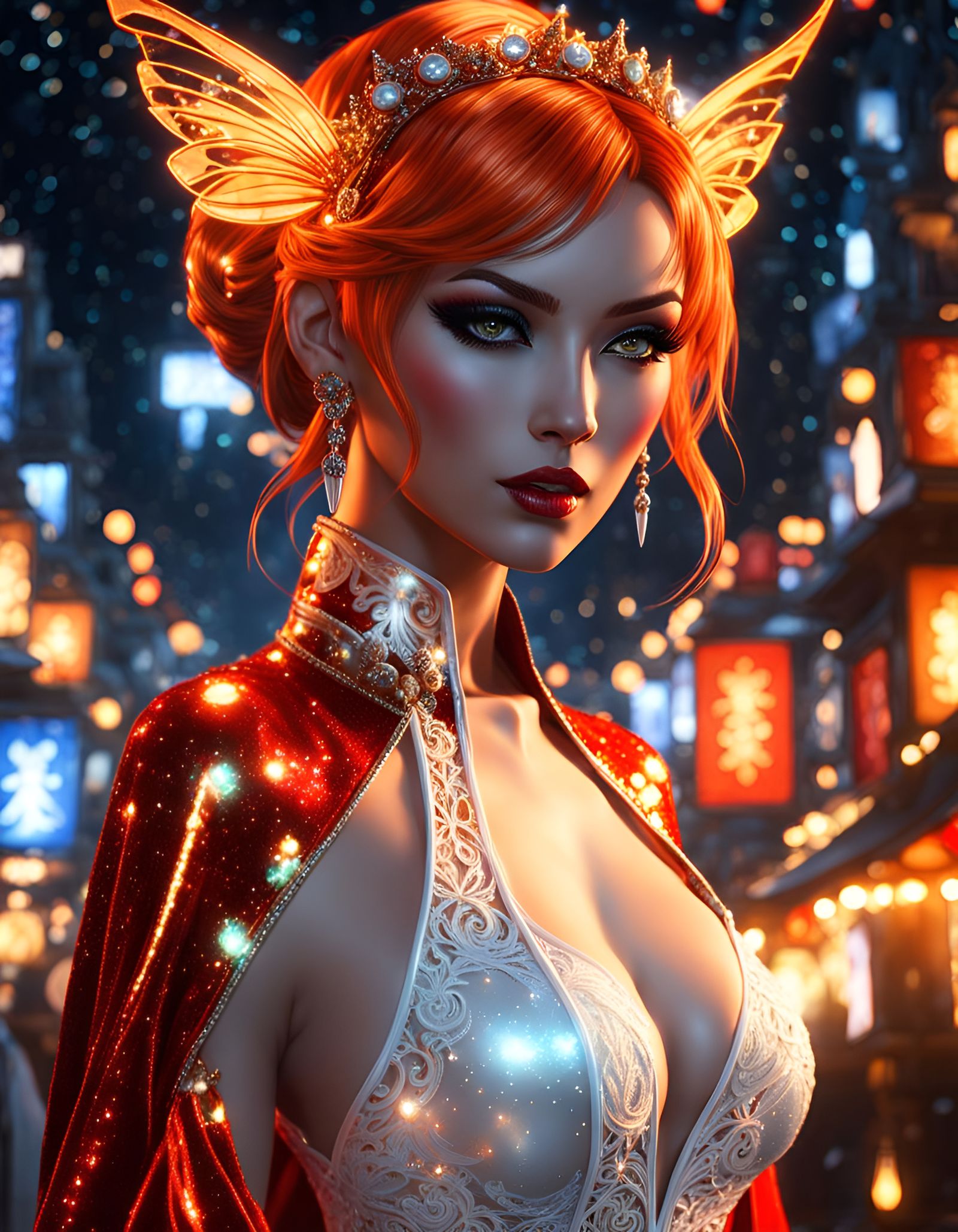 Orange Blossom Pixie - AI Generated Artwork - NightCafe Creator