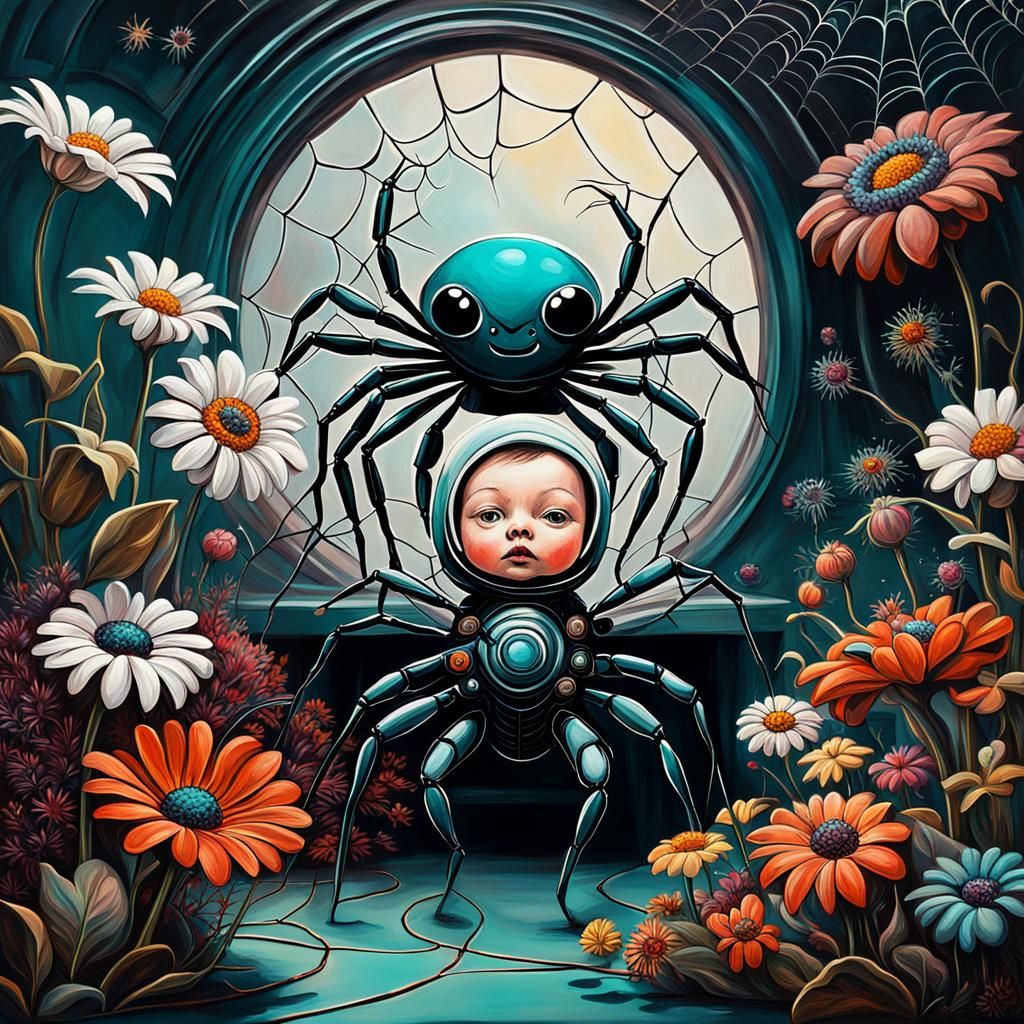 The Spider Story. - AI Generated Artwork - NightCafe Creator