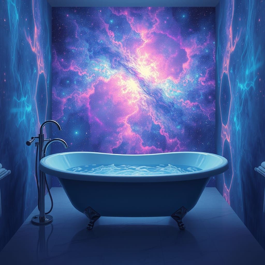 bath tub - Cosmic Bath Tub in Vibrant Astral Colors