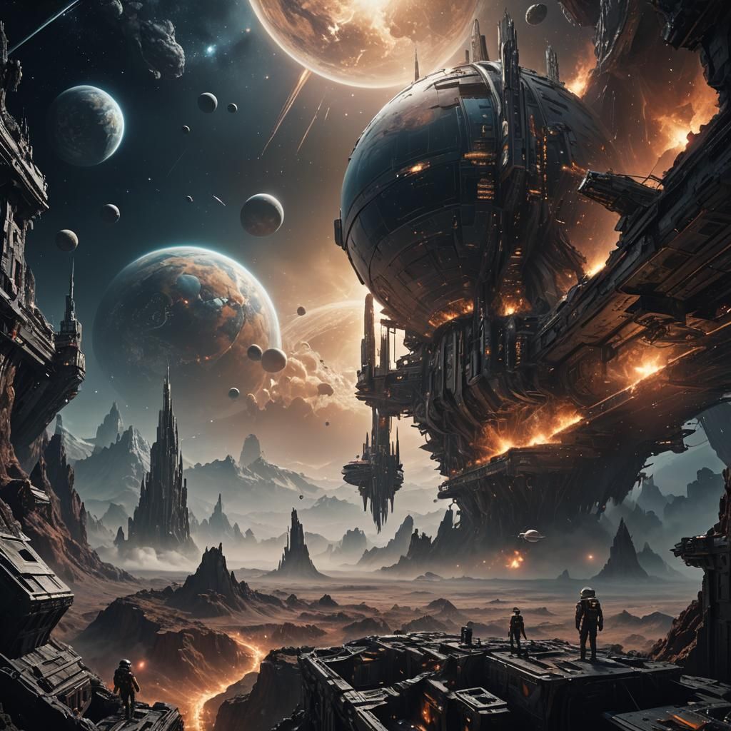 outer space - AI Generated Artwork - NightCafe Creator