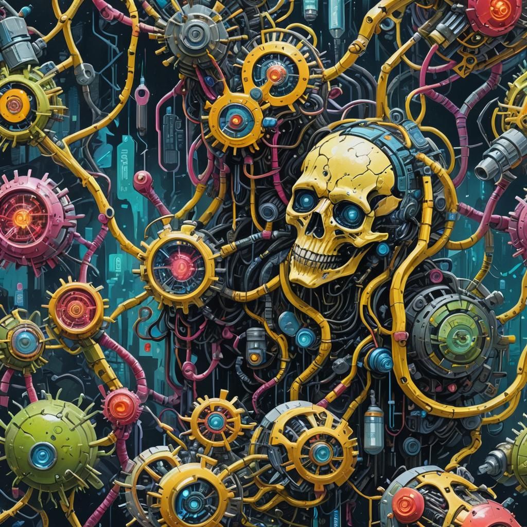 Cyberpunk biology - AI Generated Artwork - NightCafe Creator