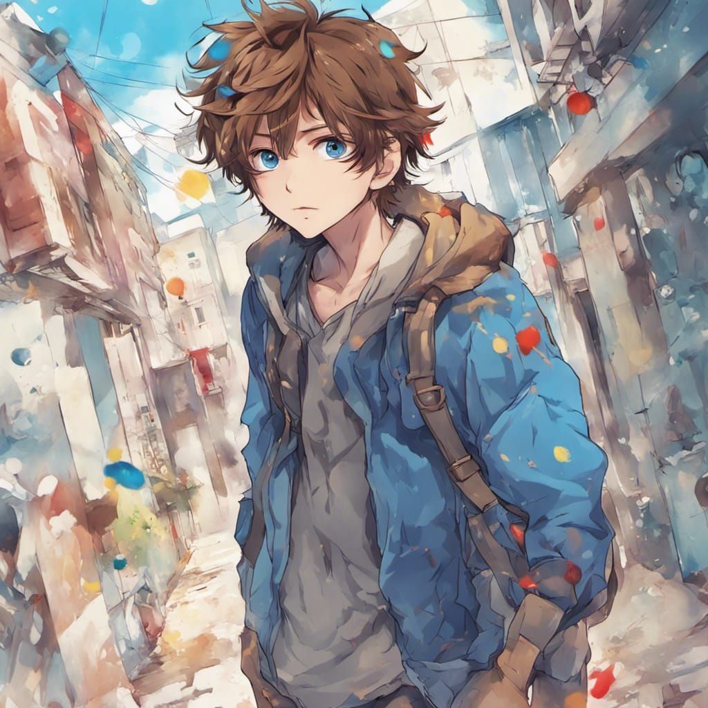 Anime Boy - AI Generated Artwork - NightCafe Creator