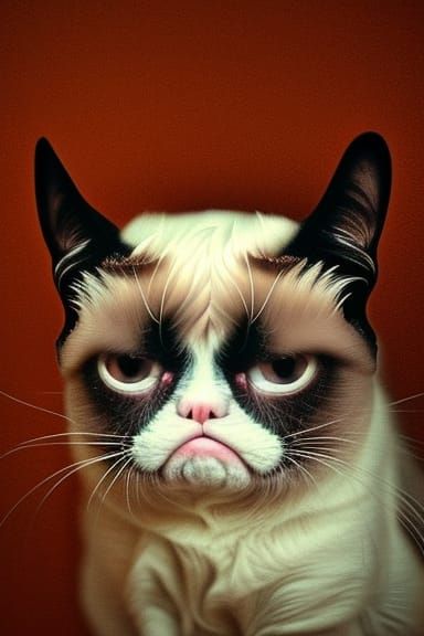 Grumpy Cat - AI Generated Artwork - NightCafe Creator