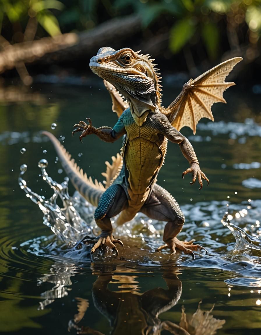 Winged Lizard - AI Generated Artwork - NightCafe Creator